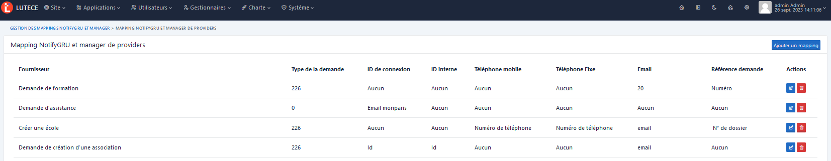 LUTECE Site Support - Wiki - Module Workflow-Forms